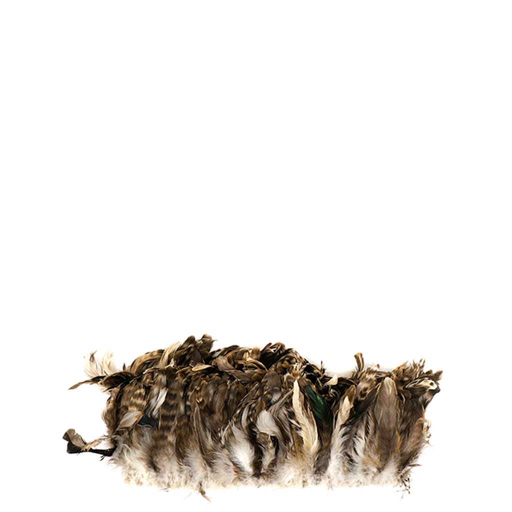 Rooster Coque Grey Striped Tails Strung 2 inch strip – MarabouBrothers