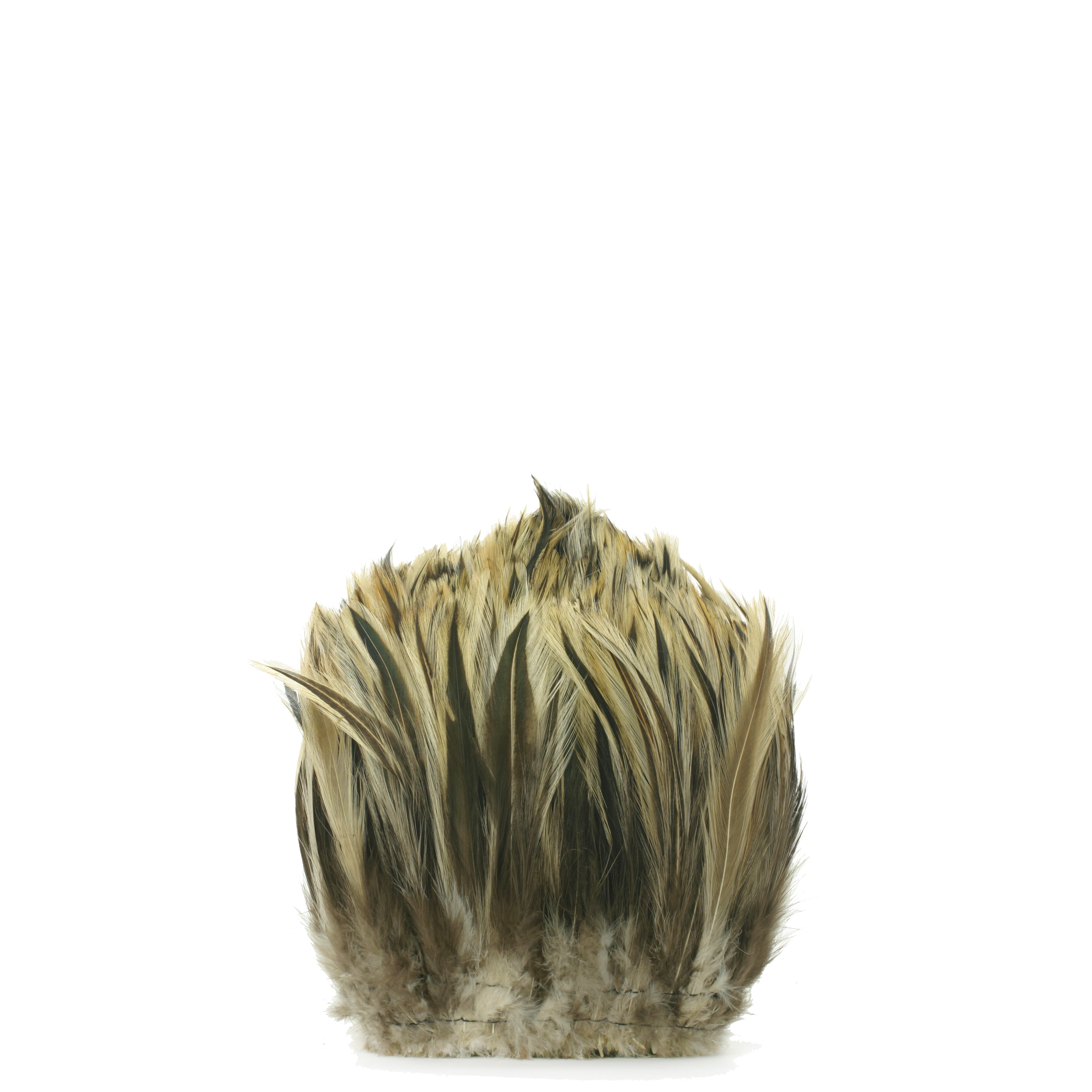 Rooster Neck Hackle Cream Badger Strung 2in strip – MarabouBrothers